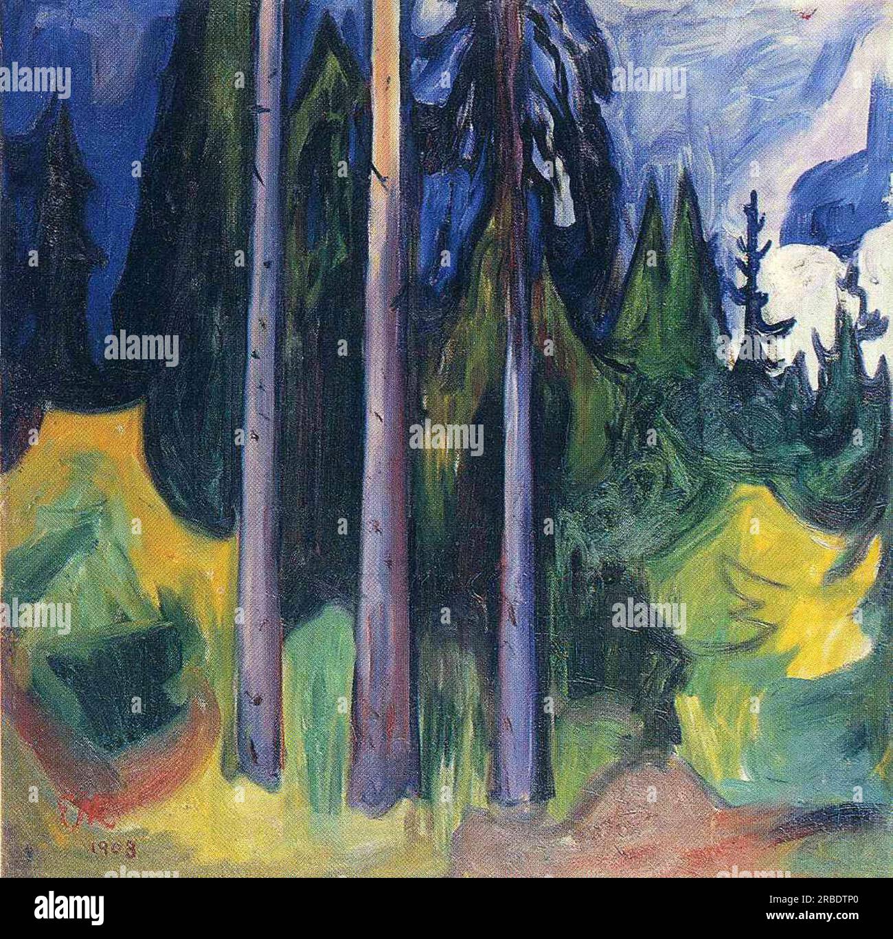 Munch landscape symbolism hi-res stock photography and images - Alamy
