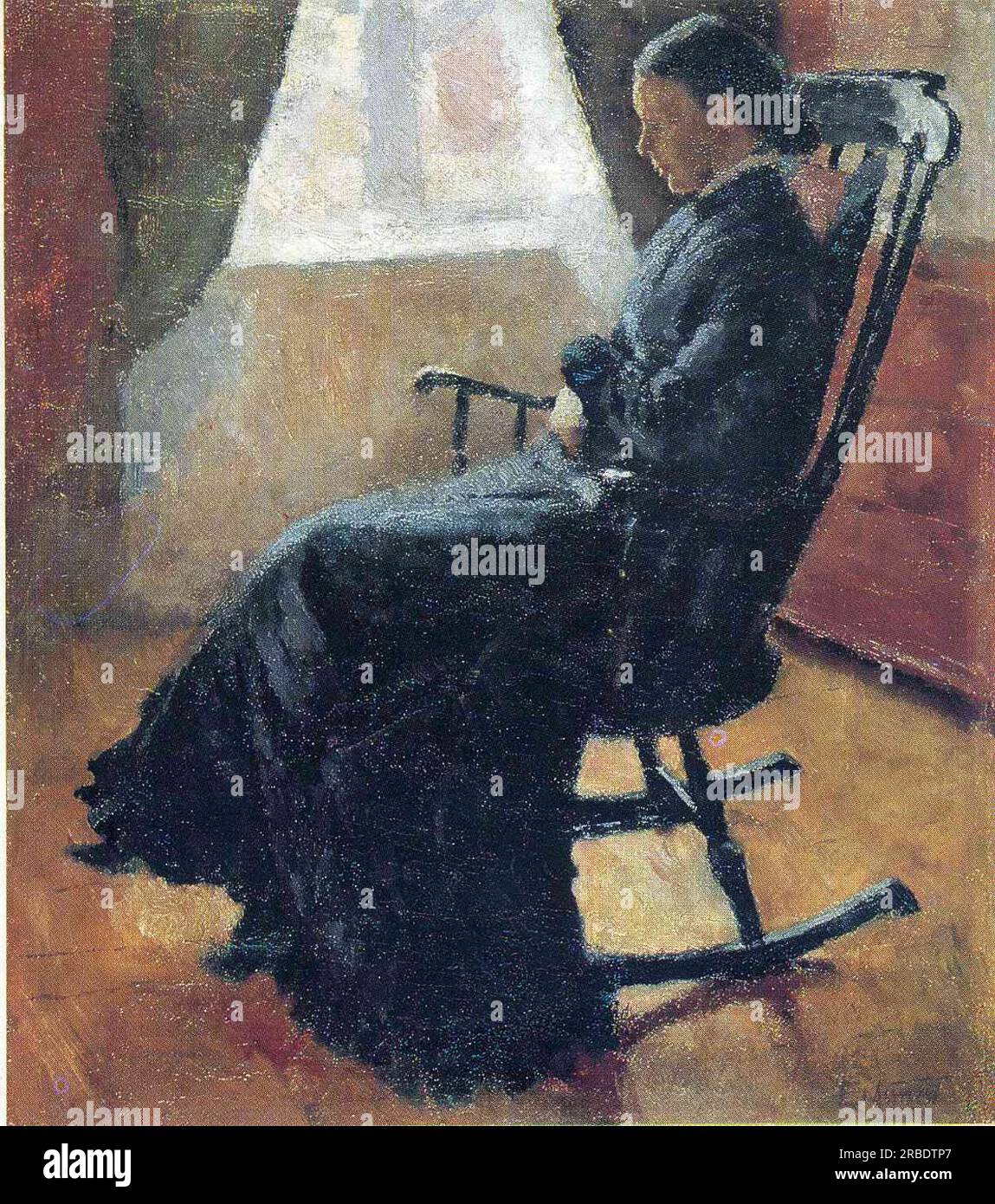 Aunt Karen in the Rocking Chair 1883 by Edvard Munch Stock Photo - Alamy