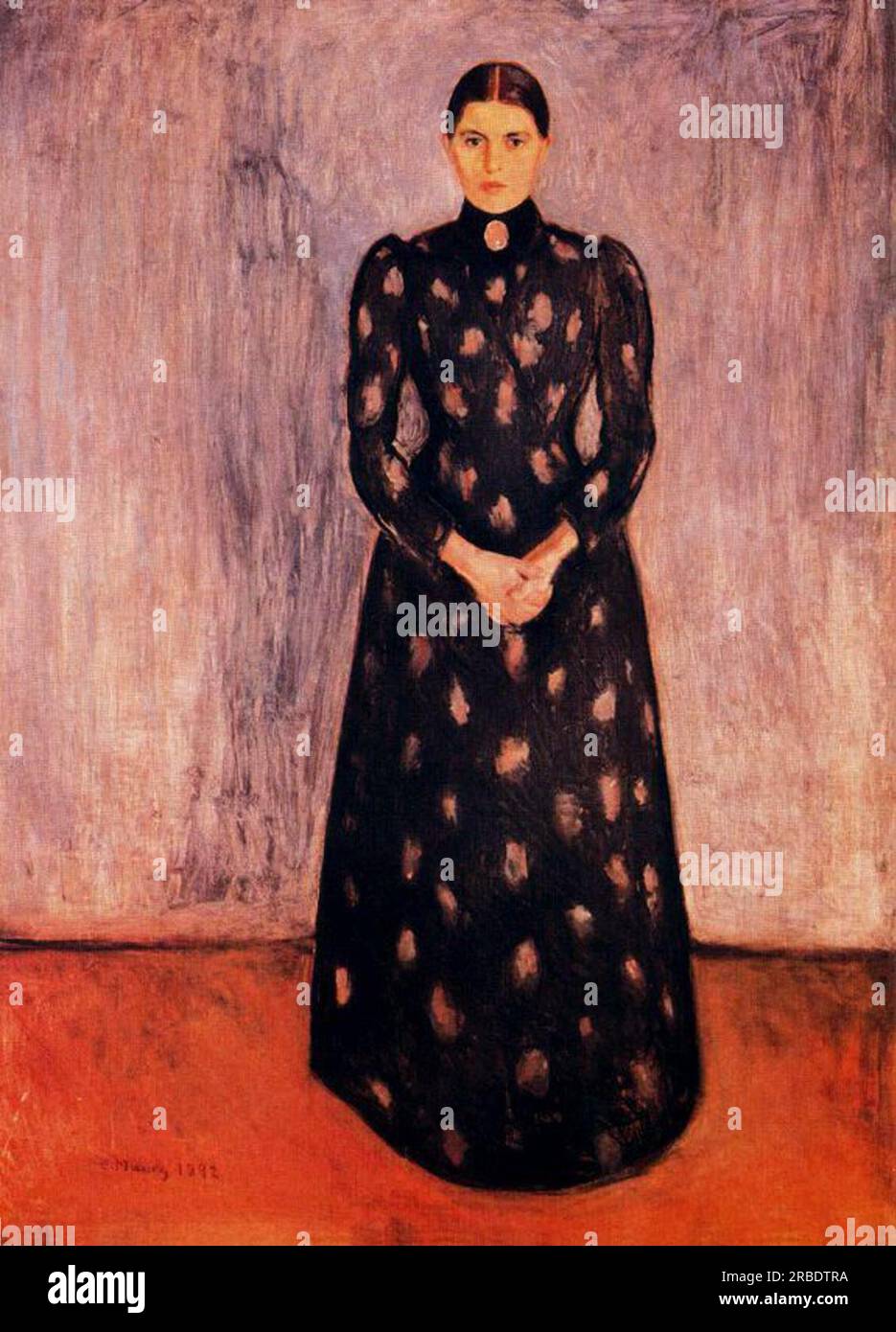 Portrait of Inger Munch 1892 by Edvard Munch Stock Photo - Alamy