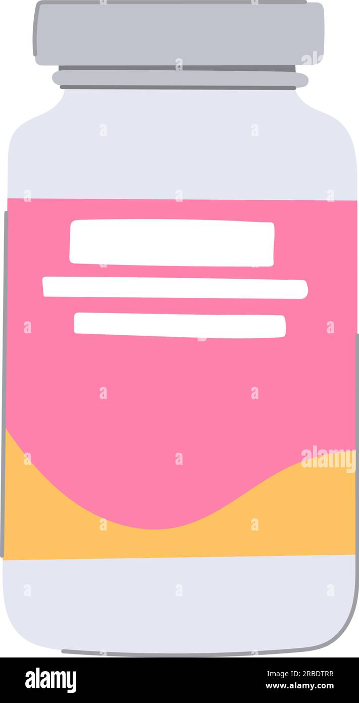 medical vitamin capsule cartoon vector illustration Stock Vector Image ...