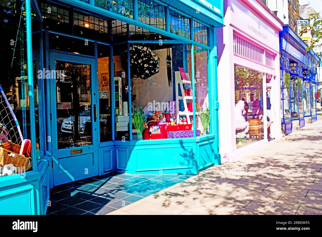 Shops, Ilkley, West Yorkshire, England Stock Photo - Alamy