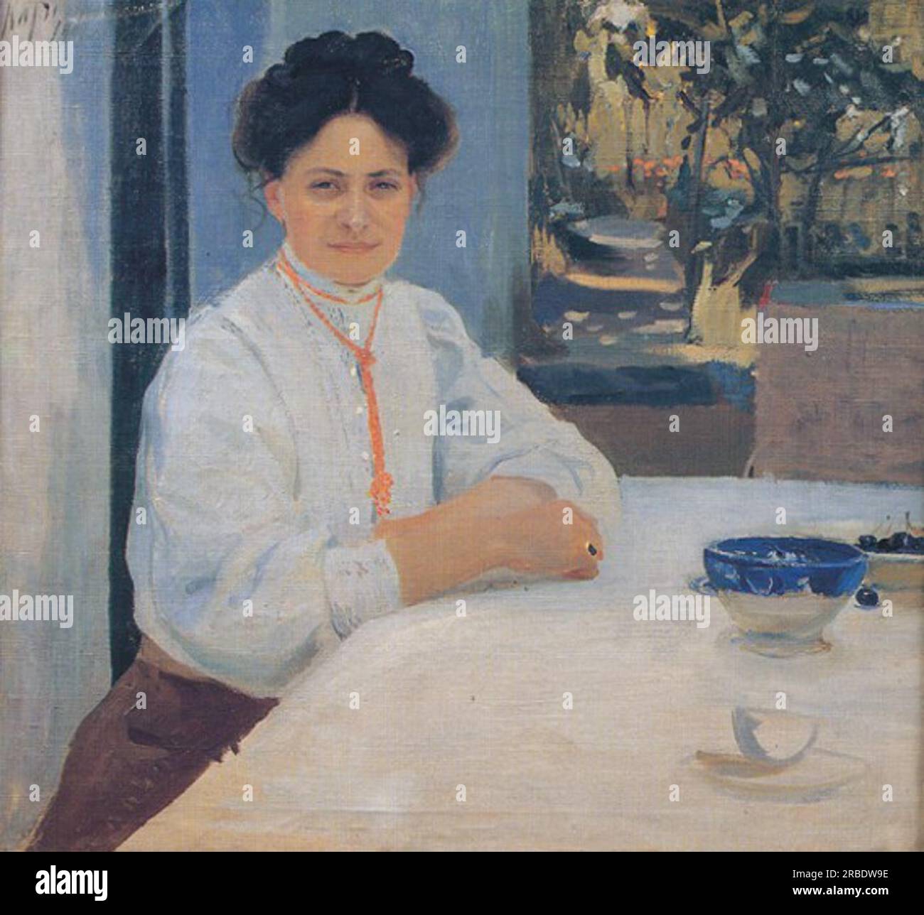 Portrait of Margaryta Murashko 1909 by Oleksandr Murashko Stock Photo ...