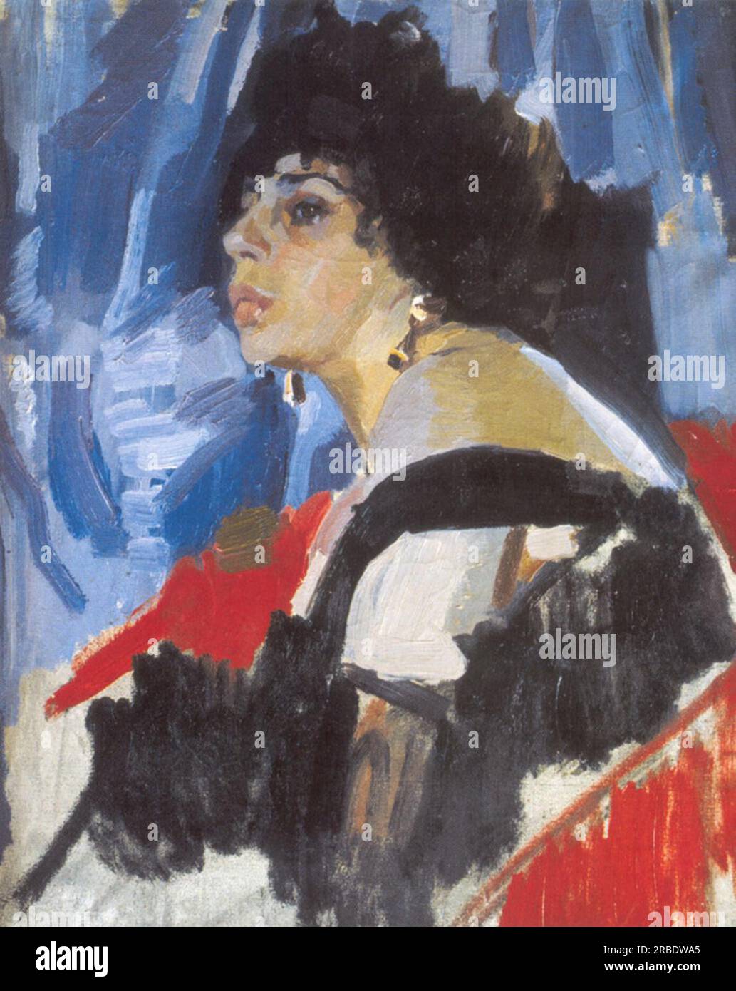 The Woman in Black 1917 by Oleksandr Murashko Stock Photo - Alamy