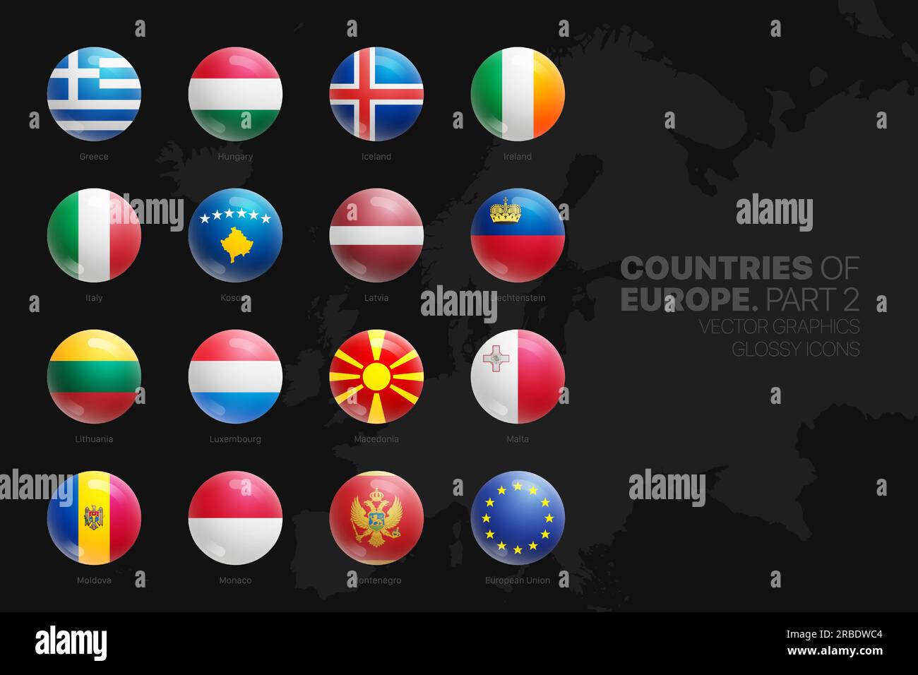 Flags of european countries Stock Vector Images - Alamy