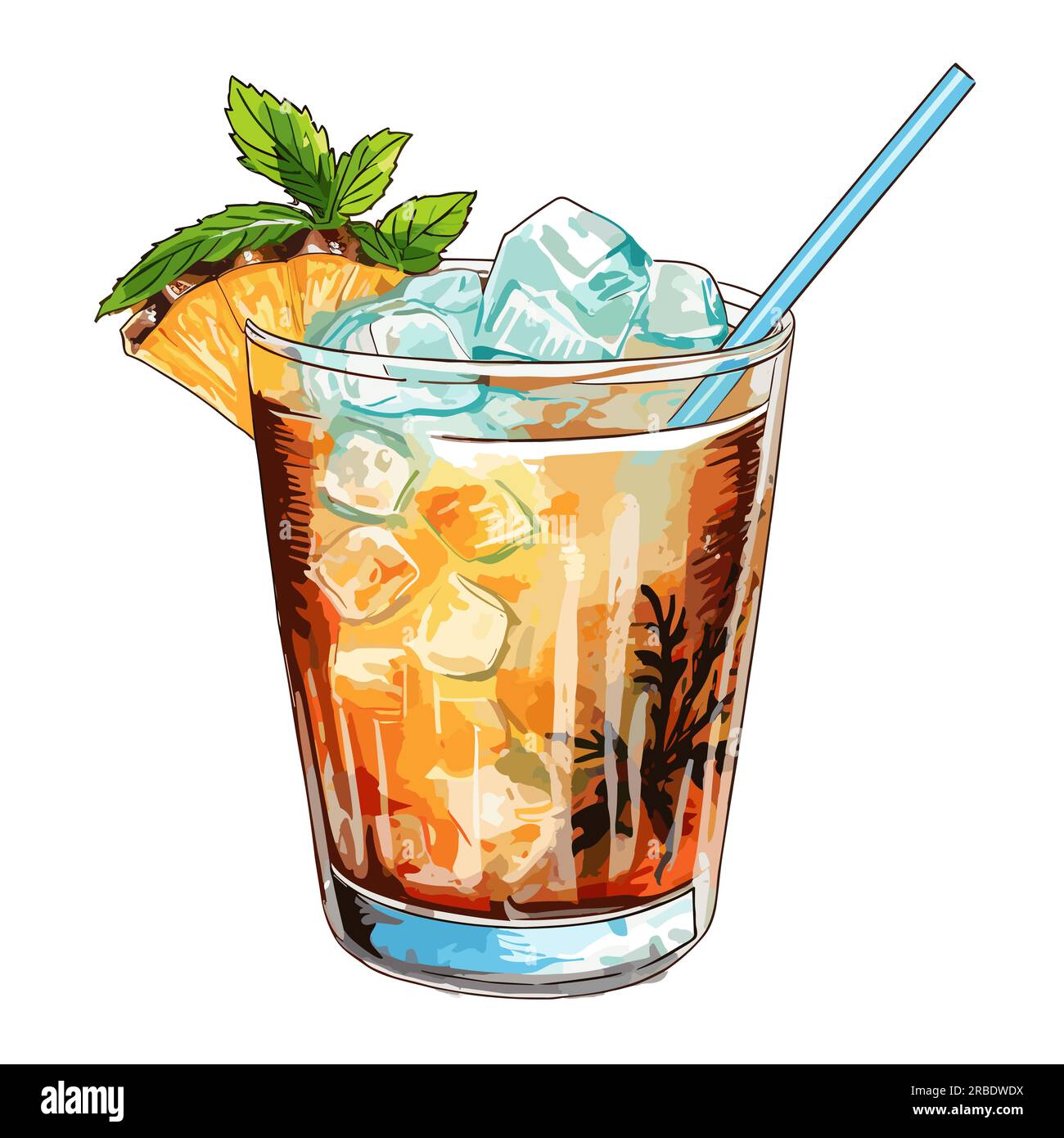 Mai tai icon hi-res stock photography and images - Alamy