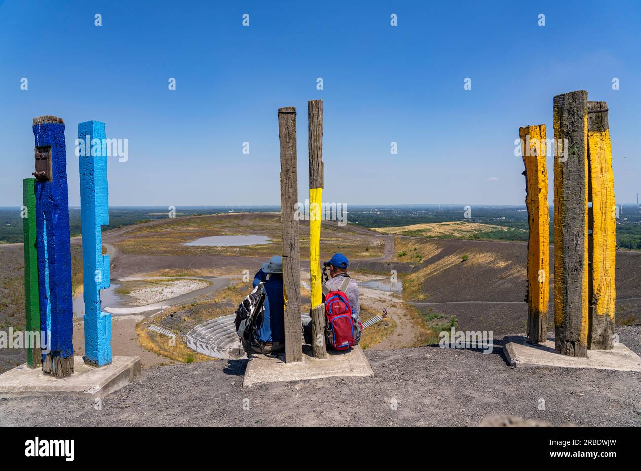 The Haniel slagheap, 185-metre-high tailings pile, at the Prosper ...