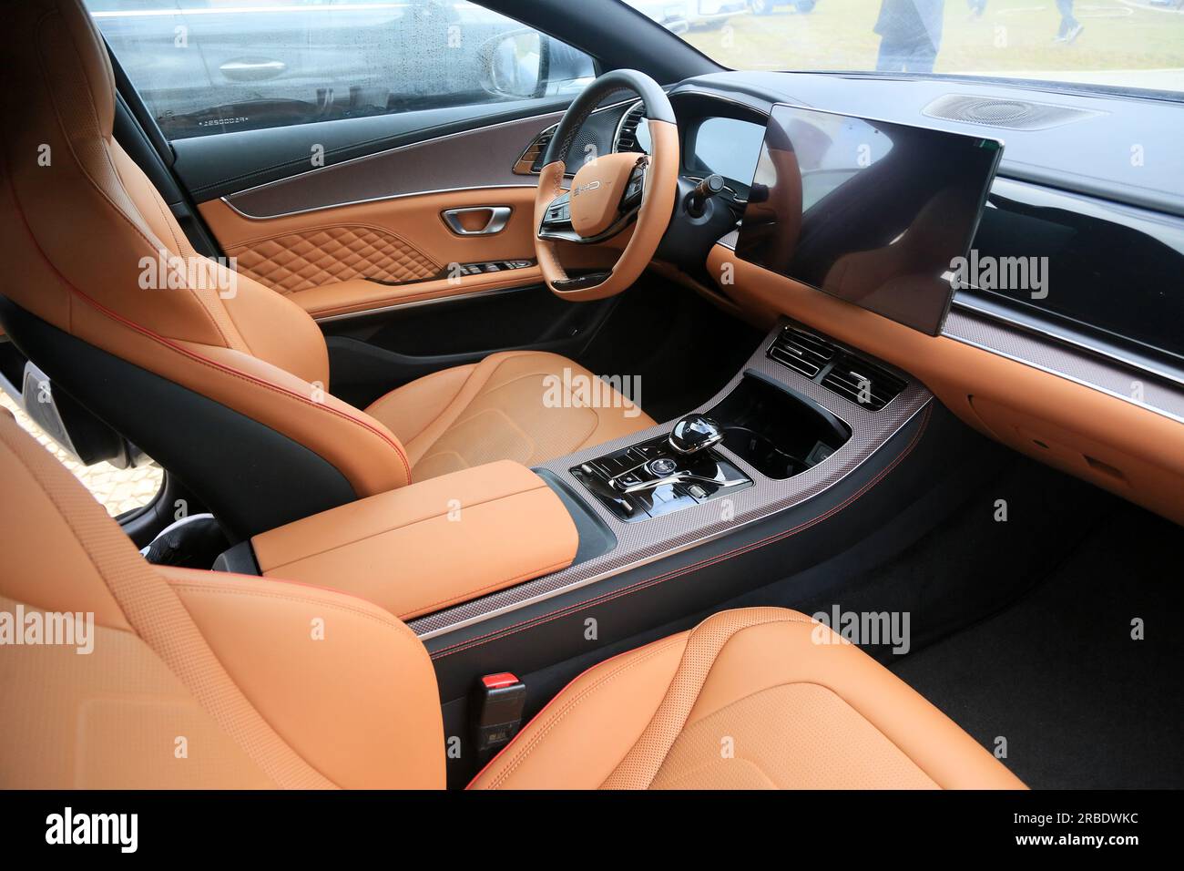 salvador, bahia, brazil - july 4, 2023: interior view of a vehicle from ...