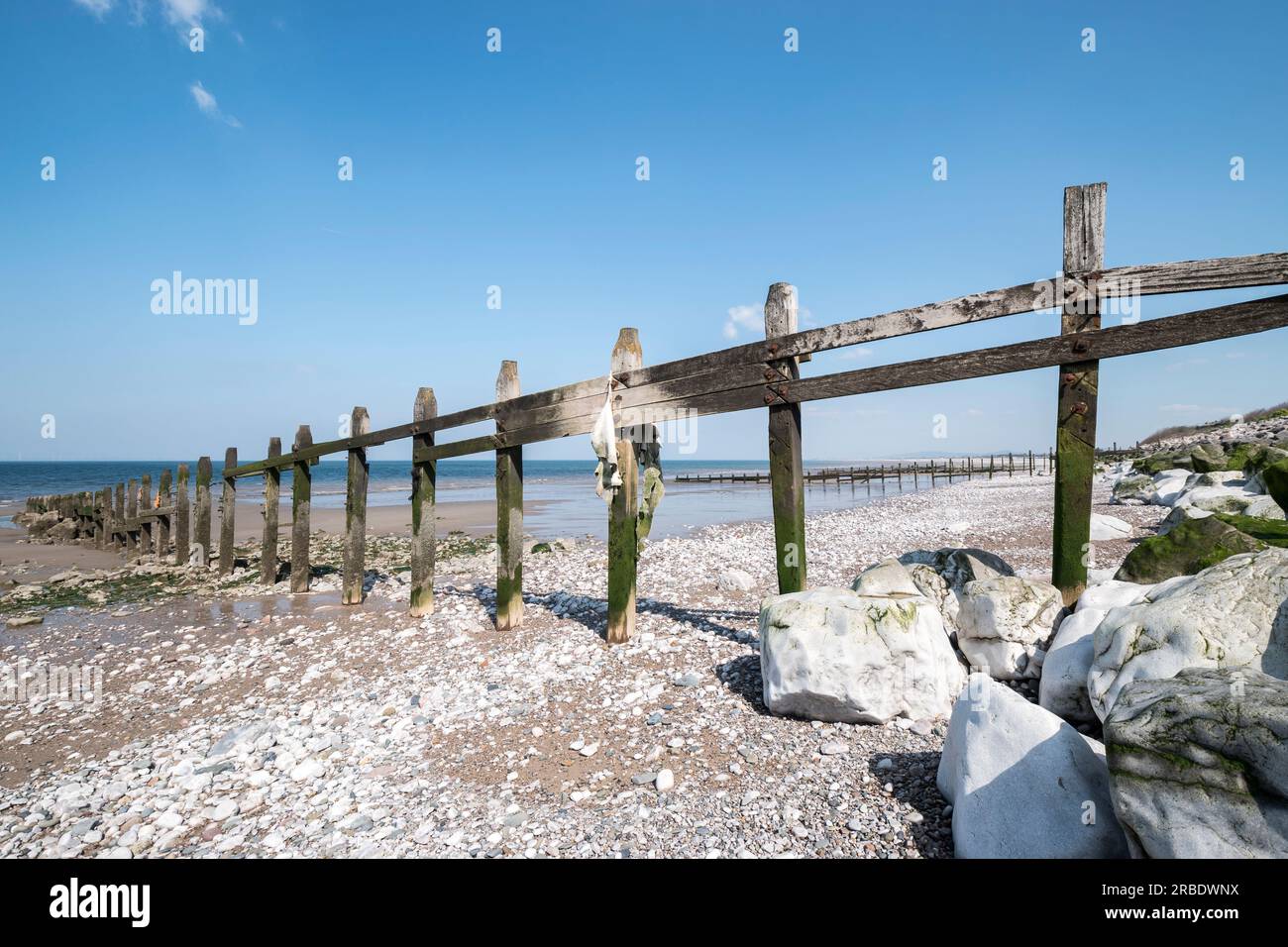 Pensarn Llanddulas beach near Abergele on the North Wales coast Conwy ...