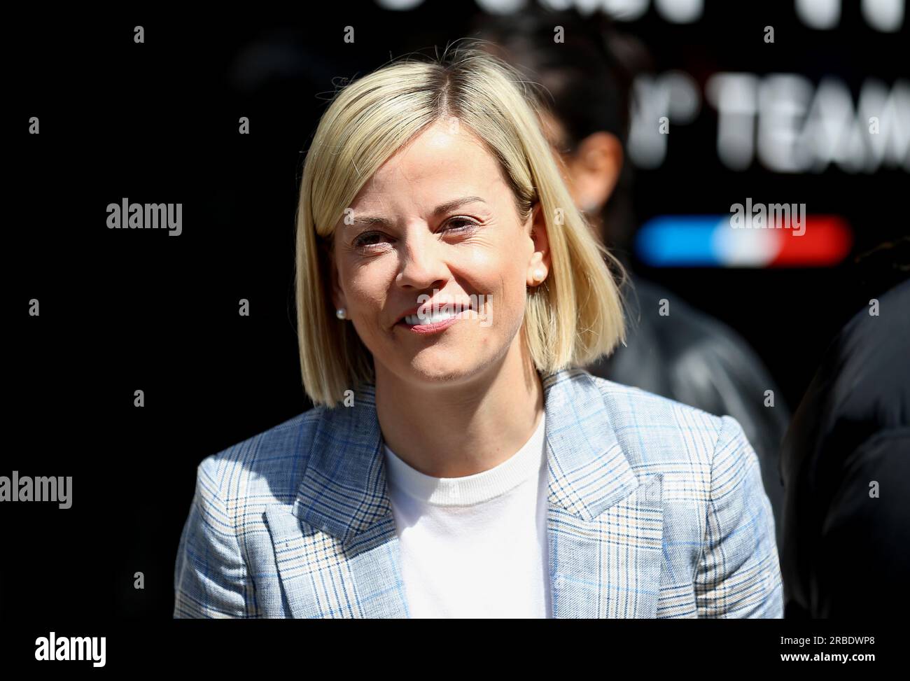 F1 Academy managing director Susie Wolff before the British Grand Prix ...