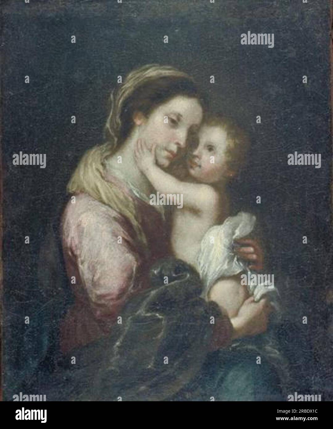 The Virgin And Infant Jesus by Bartolome Esteban Murillo Stock Photo ...