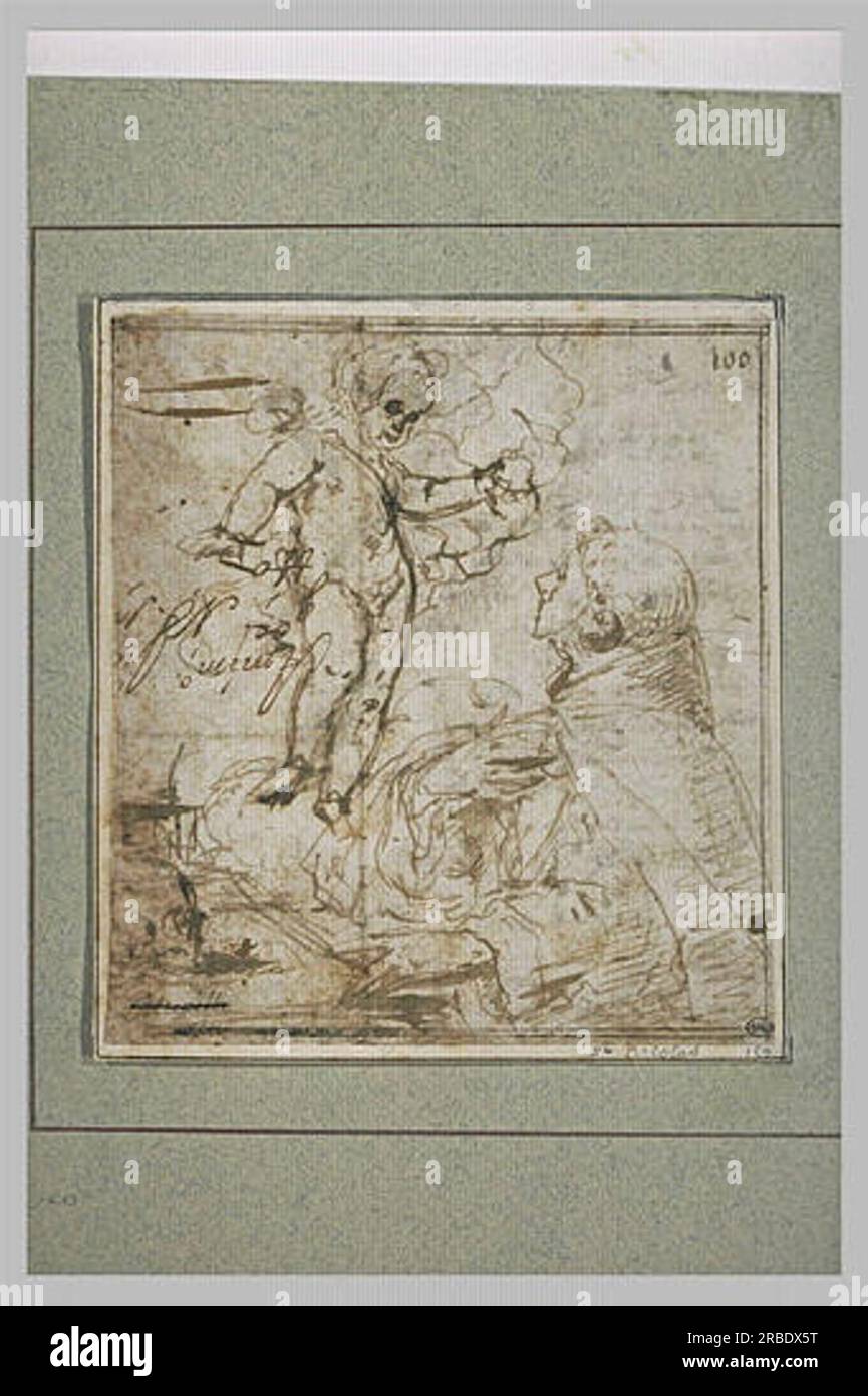 Appearance of the Christ Child to Saint Anthony of Padua by Bartolome Esteban Murillo Stock ...