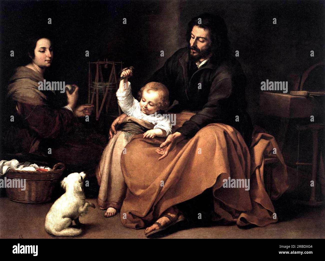 The holy family with the little bird hi-res stock photography and ...
