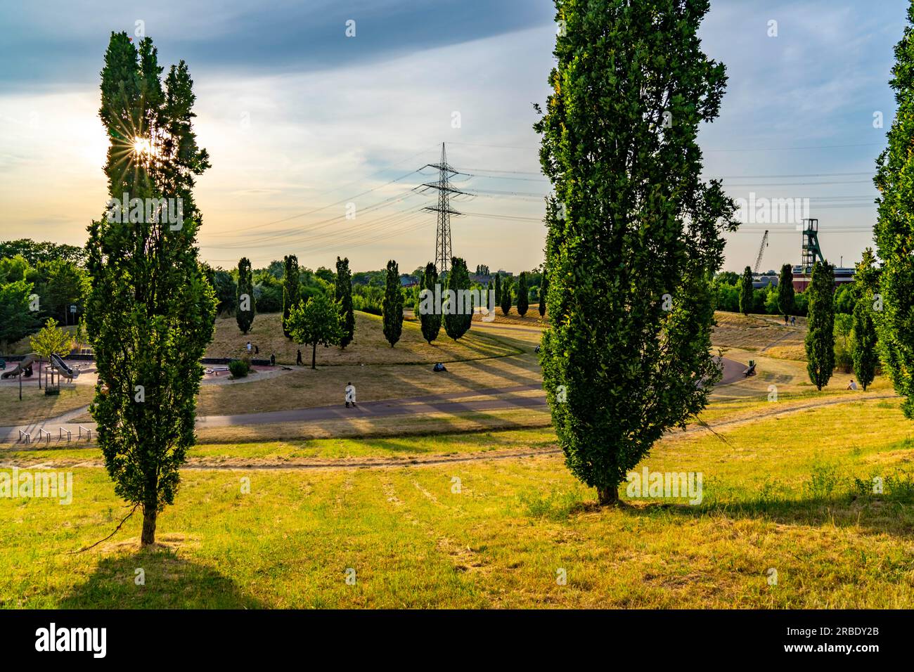 The Krupp Park in Essen-Altendorf, part of the Krupp Belt, an urban ...