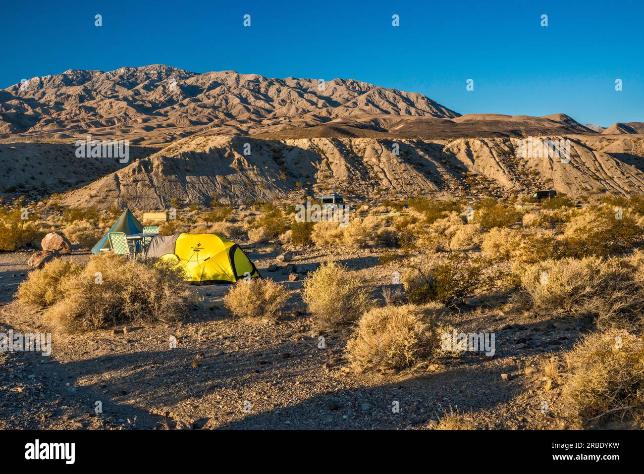 Mesquite Spring Campground, over Death Valley Wash, Death Valley ...