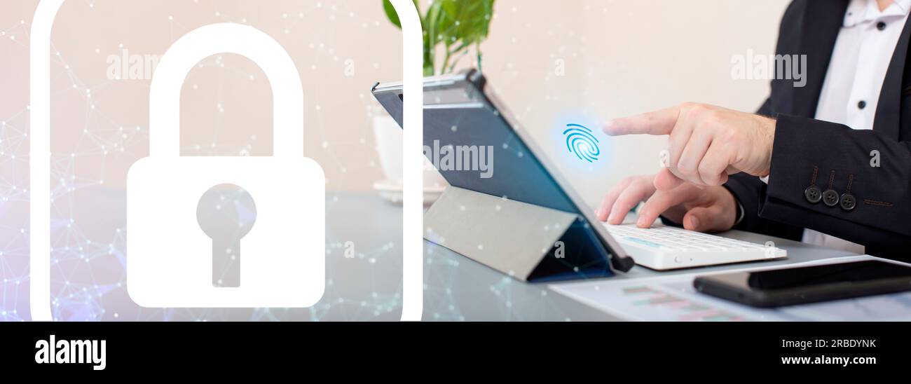 Money and Security Concept. protect clients confidential information ...