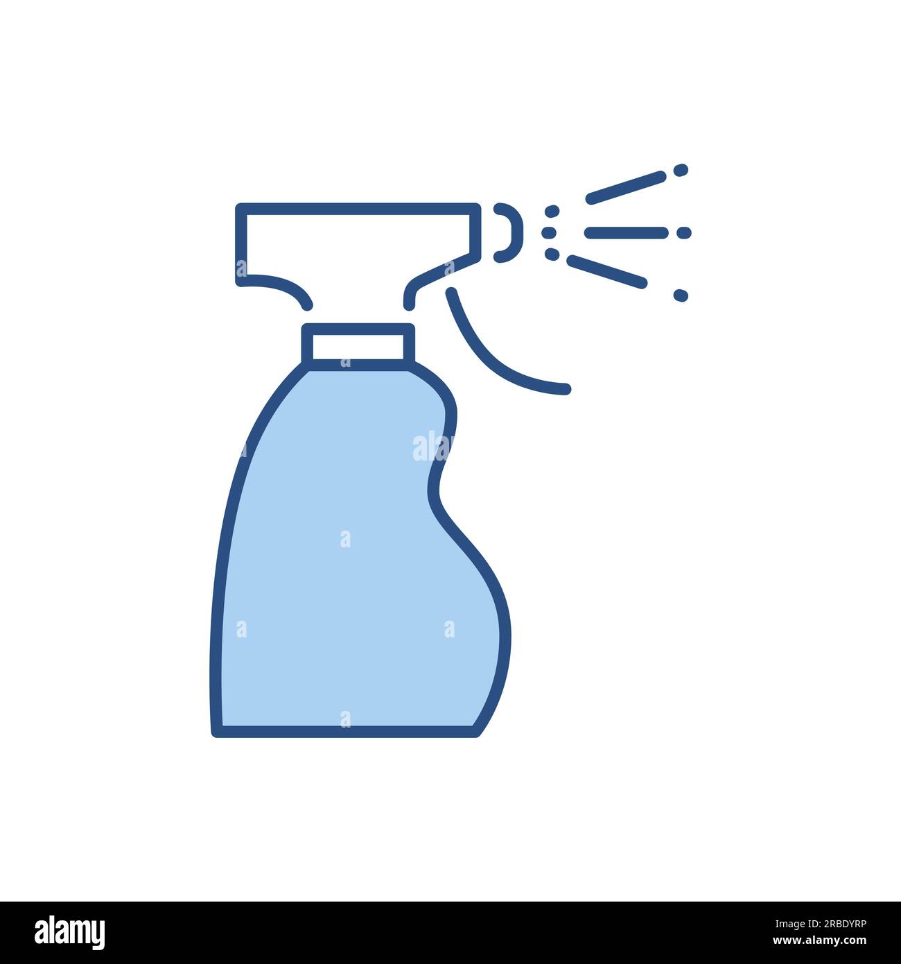 Medical alcohol spray disinfector related vector icon. Disinfector sign ...