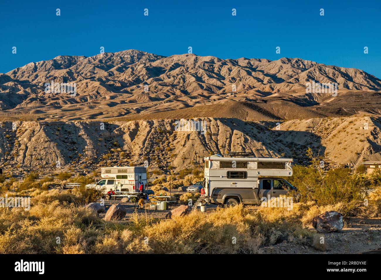 Mesquite Spring Campground, over Death Valley Wash, Death Valley ...