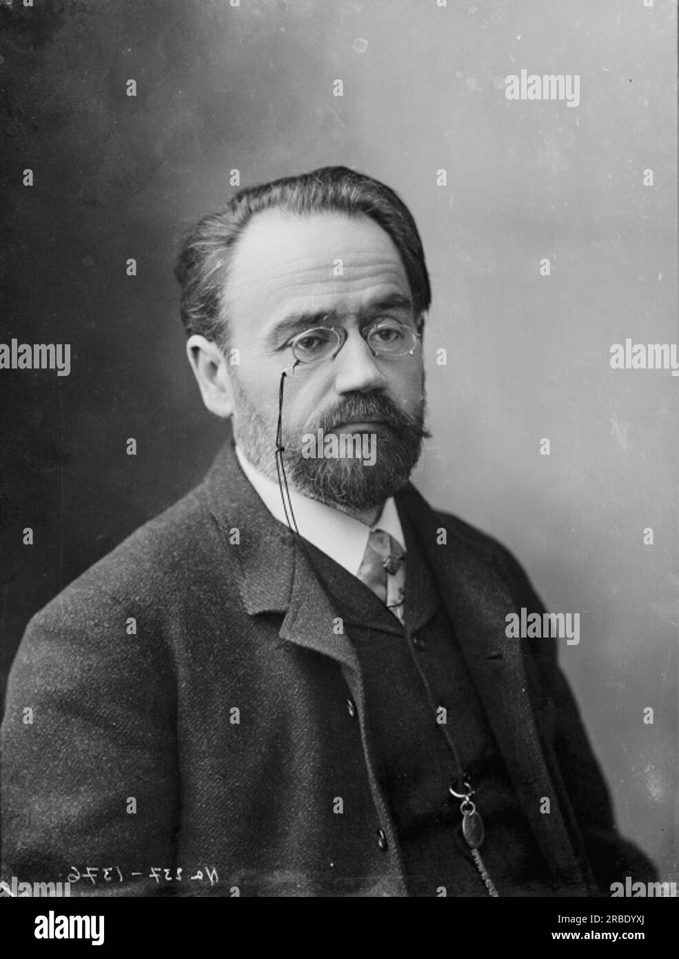 Emile Zola 1885 by Felix Nadar Stock Photo - Alamy