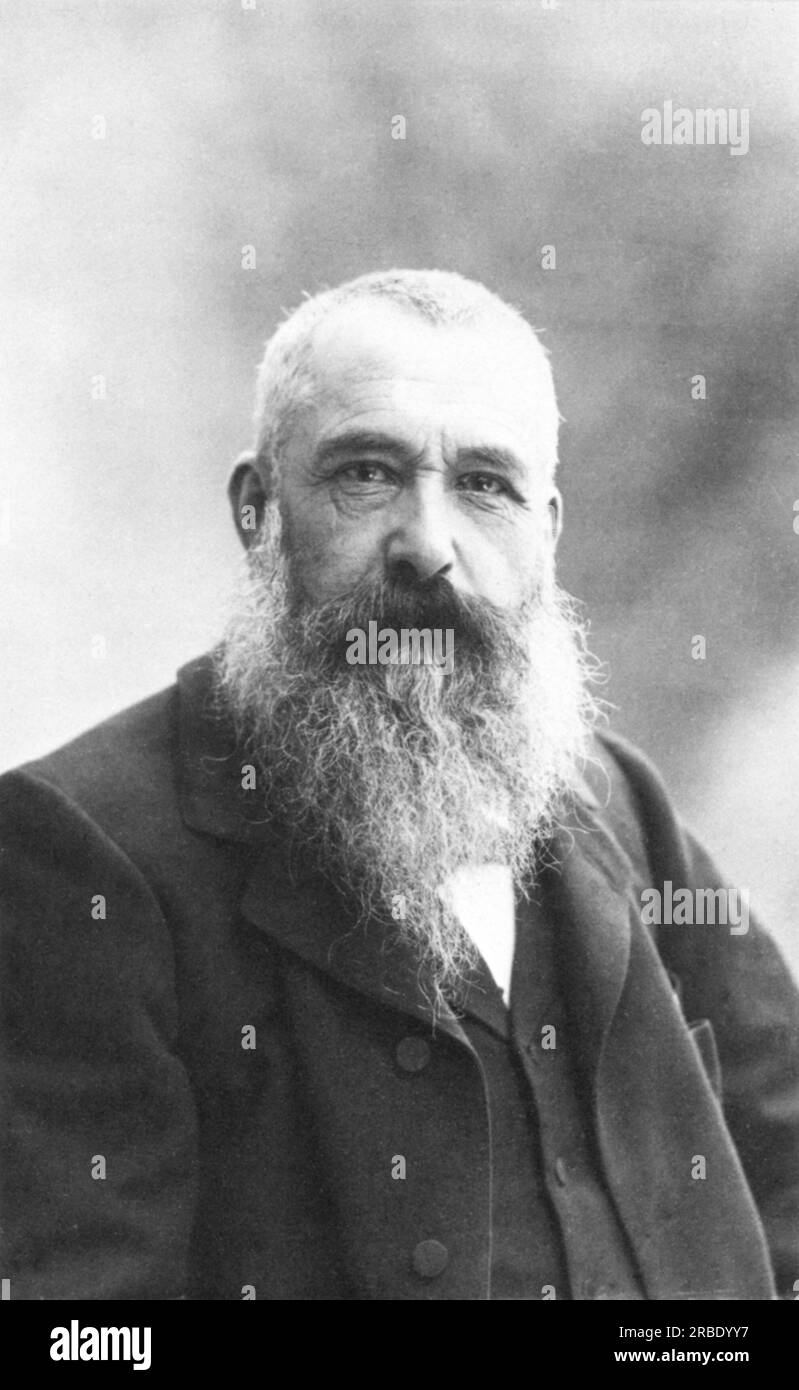 Claude Monet 1899 by Felix Nadar Stock Photo - Alamy