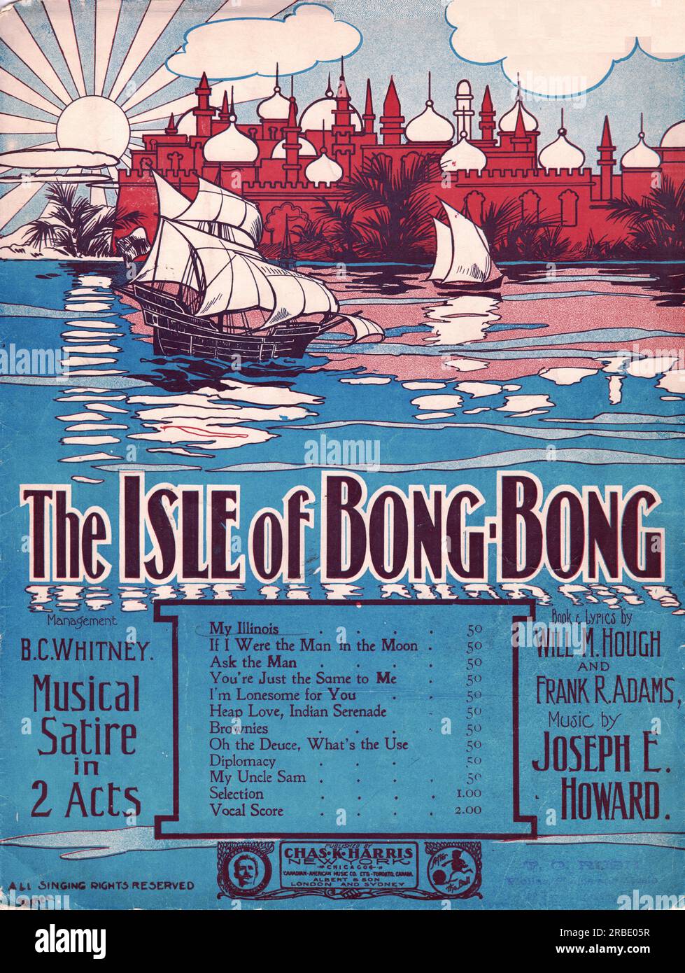 The Isle of Bong-Bong, 1905 sheet music Stock Photo - Alamy