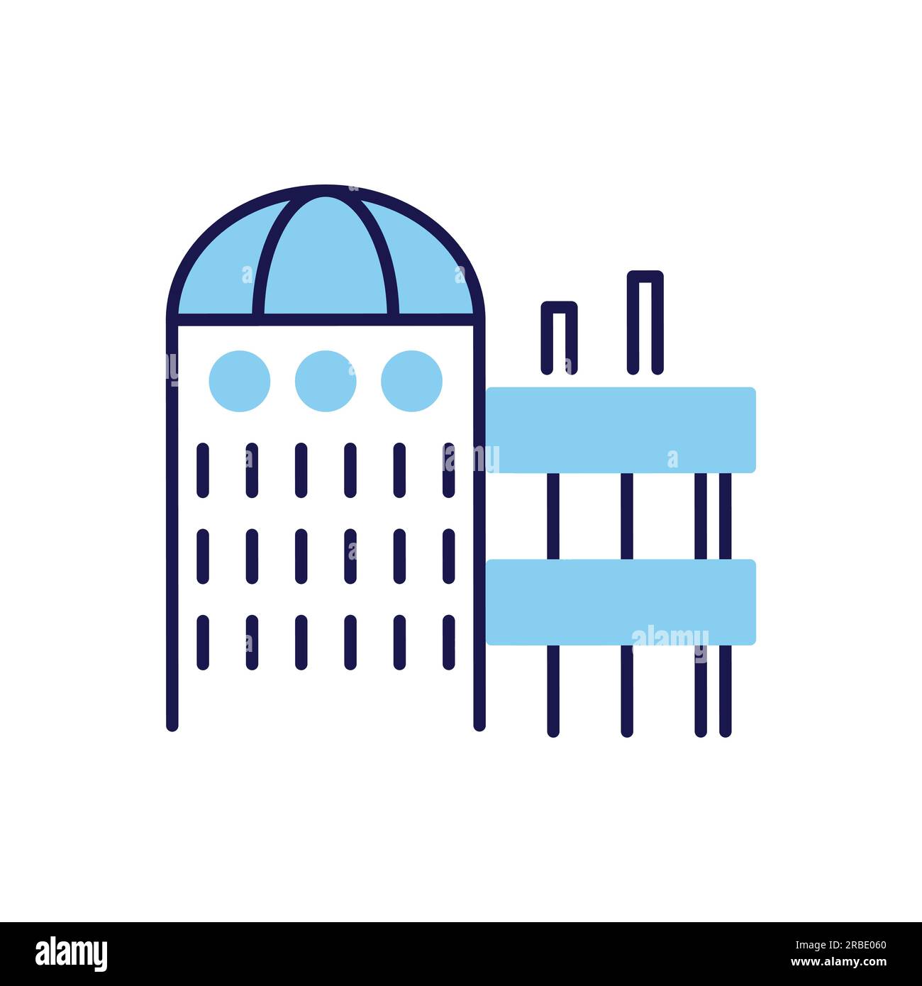 Laboratory Building related vector icon. Laboratory sign. Isolated on ...