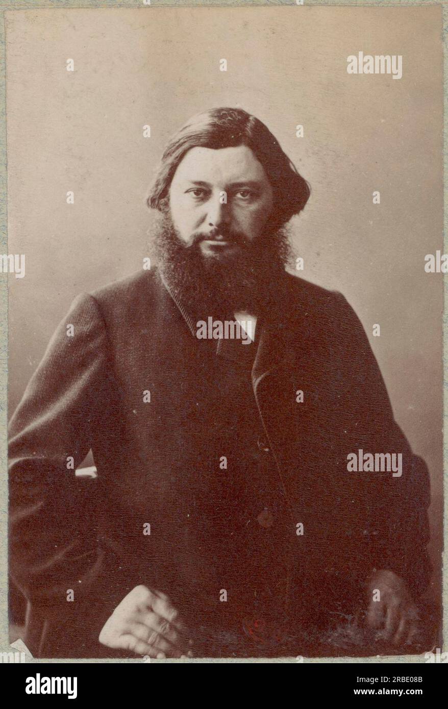 Gustave Courbet 1860 by Felix Nadar Stock Photo - Alamy
