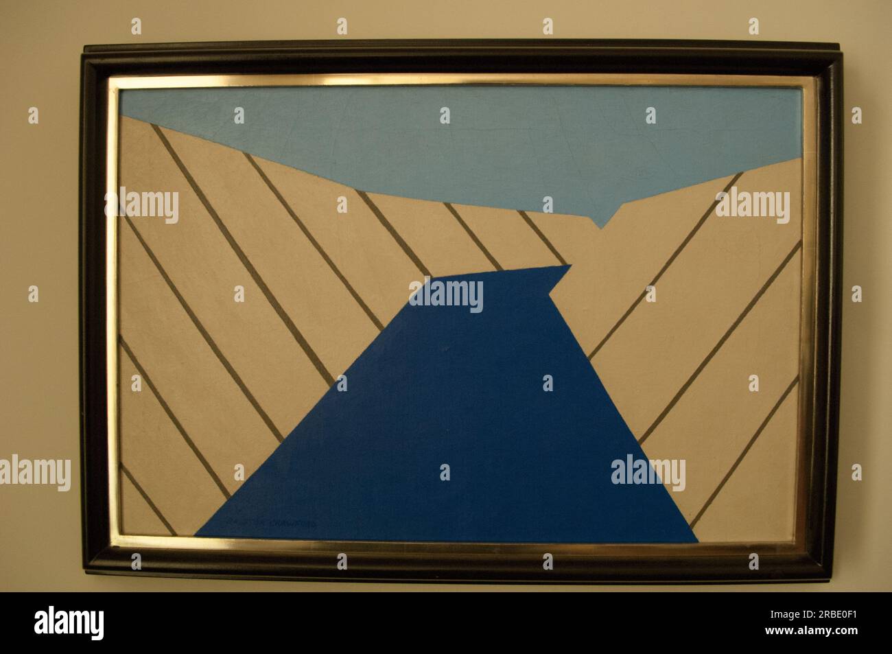 Closeup of Bureau of Reclamation painting, Main Interior Stock Photo ...