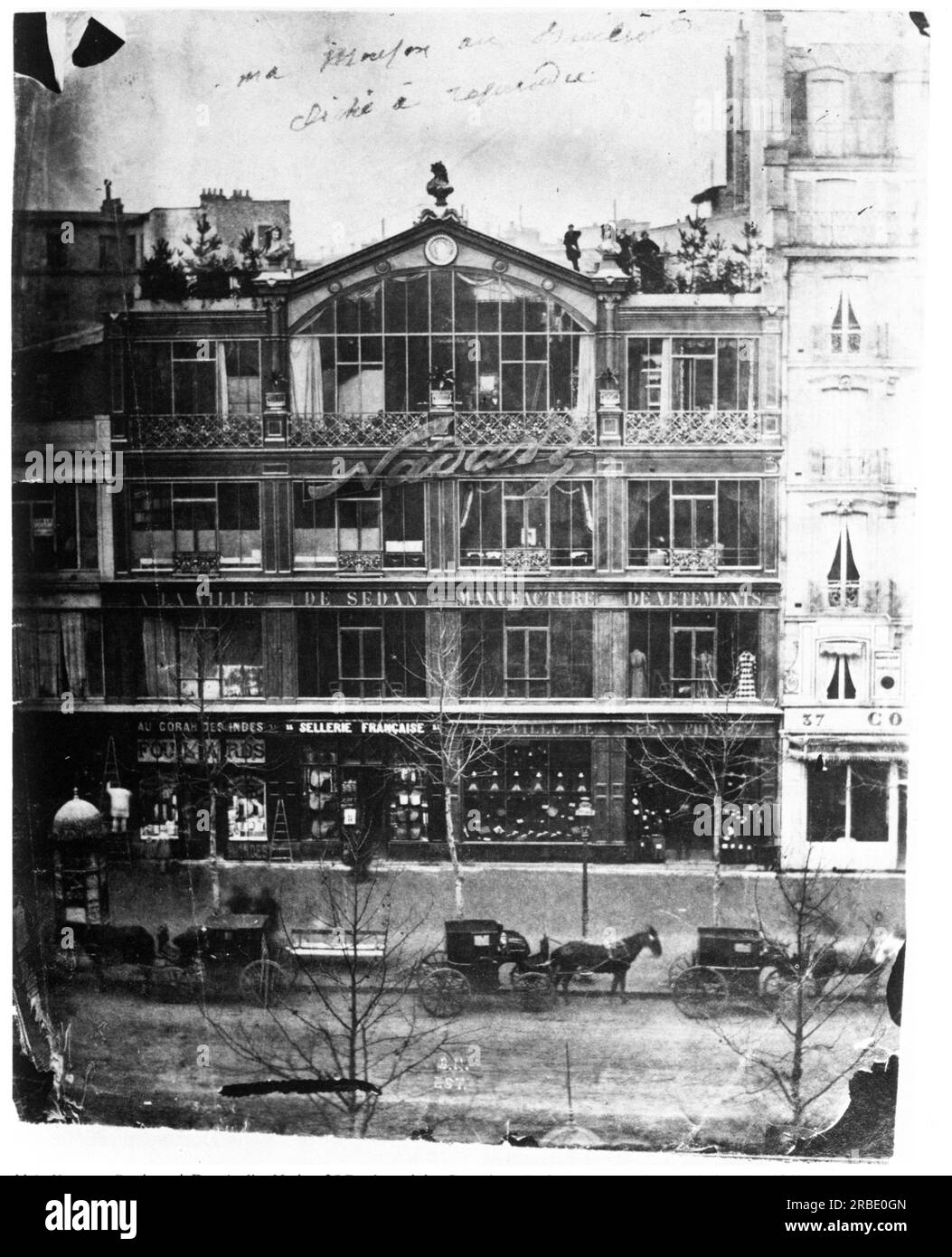 Atelier Nadar, 35 Boulevard Des Capucines 1860 by Felix Nadar Stock ...