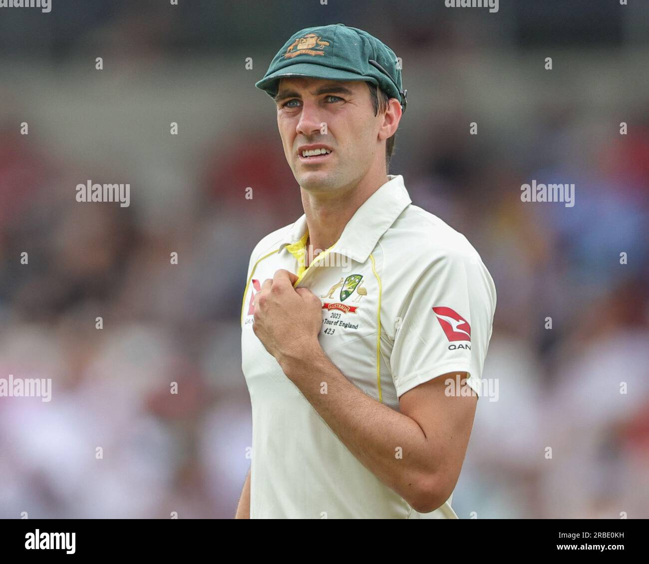 Pat Cummings of Australia during the LV= Insurance Ashes Third Test ...