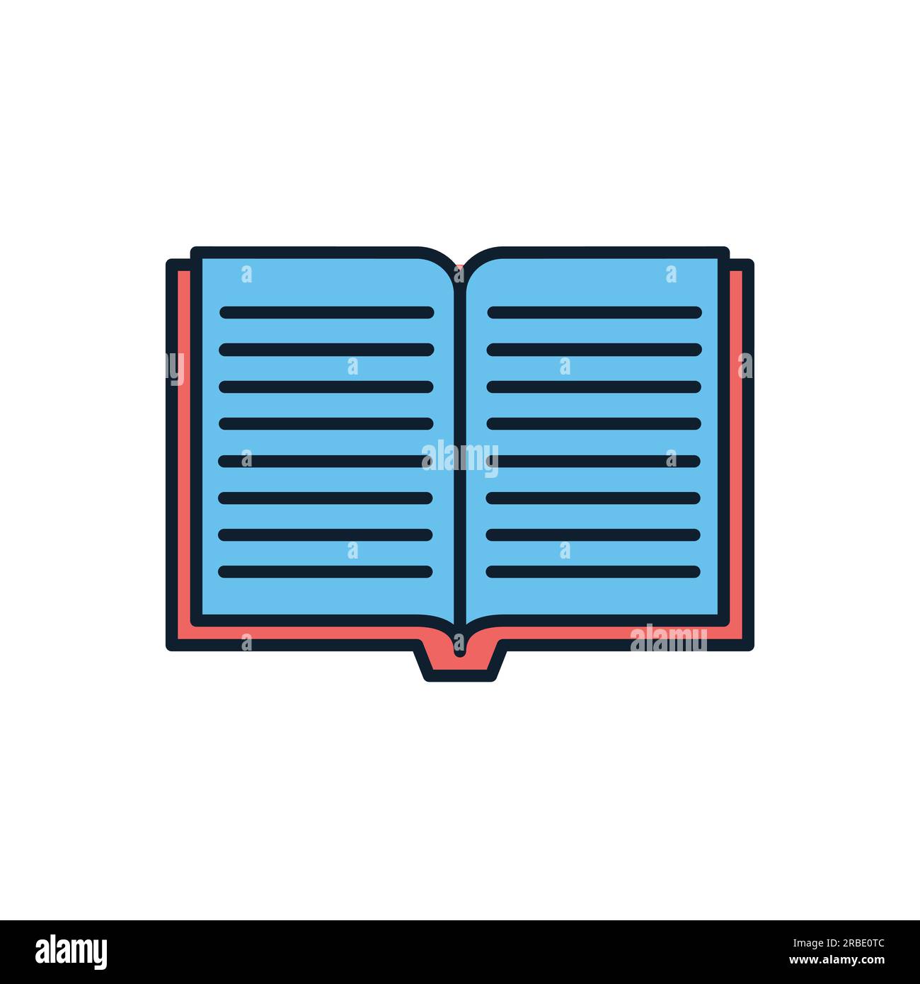 Book related vector icon. Open book sign. Isolated on white background ...