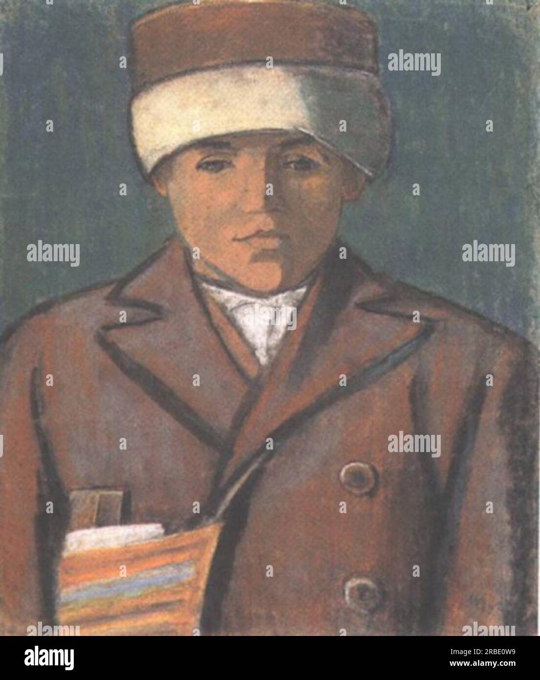 Schoolboy 1932 by Istvan Nagy Stock Photo - Alamy