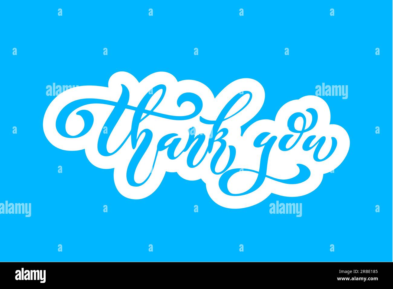 thank you. Modern brush calligraphy. Hand drawn design elements. Logos ...