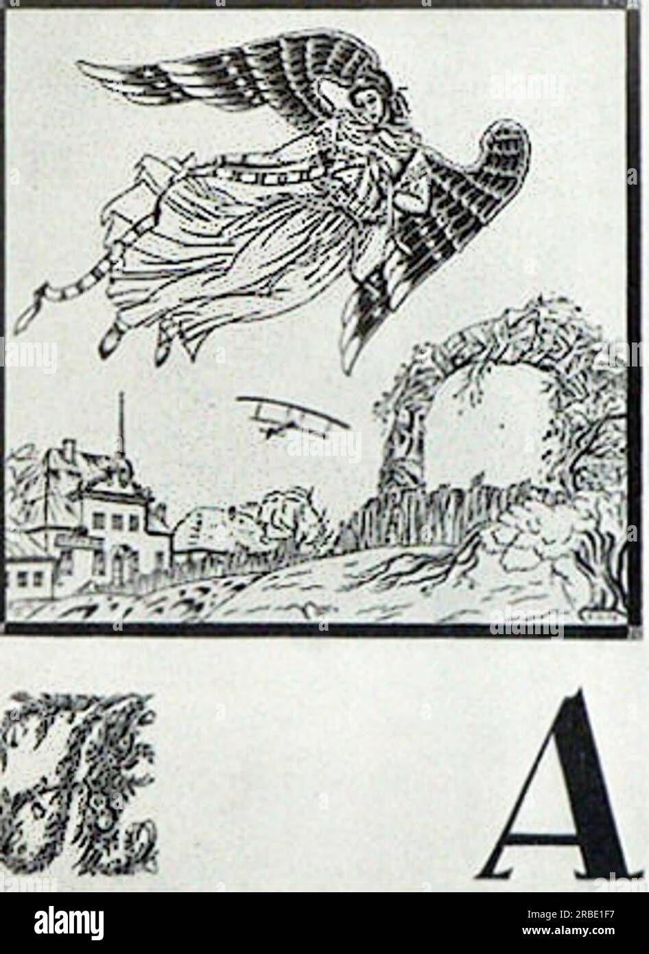 Sheet 'A' from the album 'Ukrainian alphabet' 1917; St. Petersburg ...