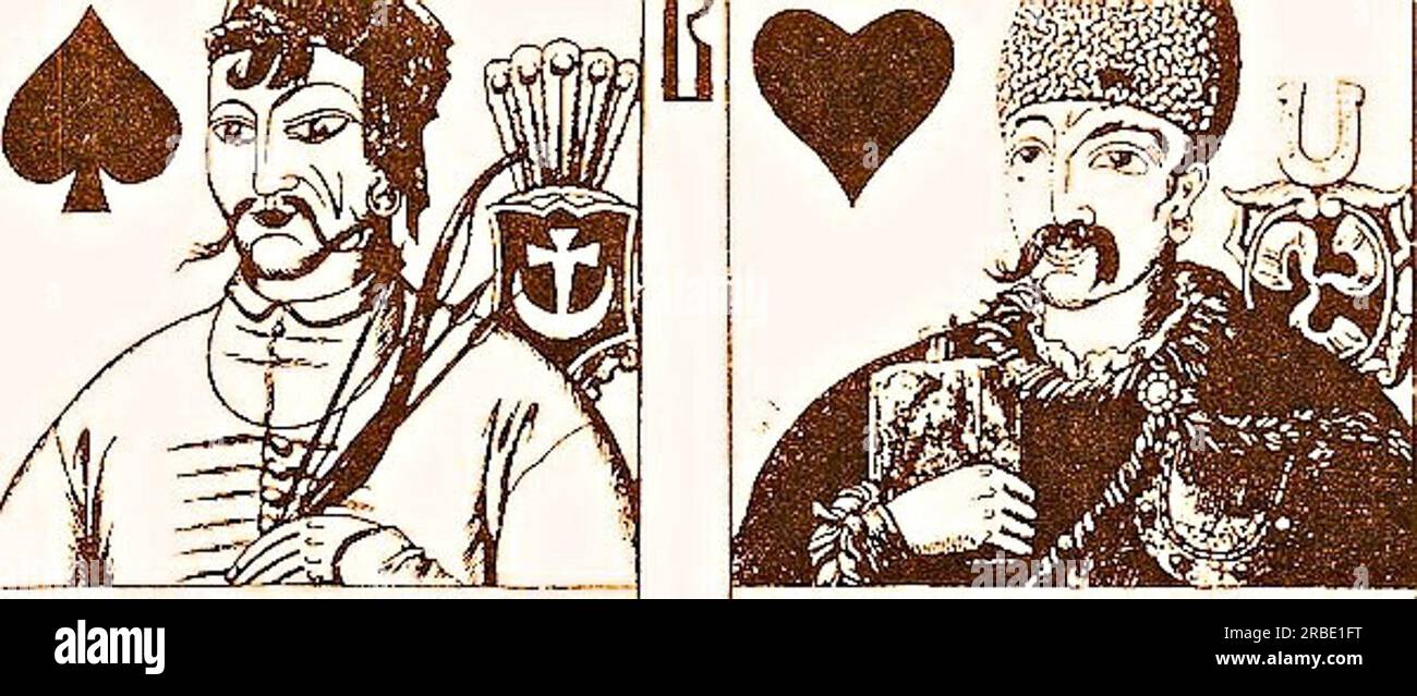 Playing cards 1917; Kiev, Ukraine by Heorhiy Narbut Stock Photo - Alamy