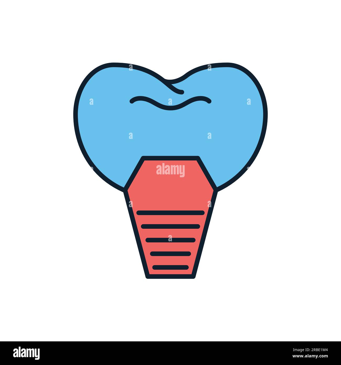 Implant Dentistry Icon. Implant Sign Related Vector Icon. Isolated on ...