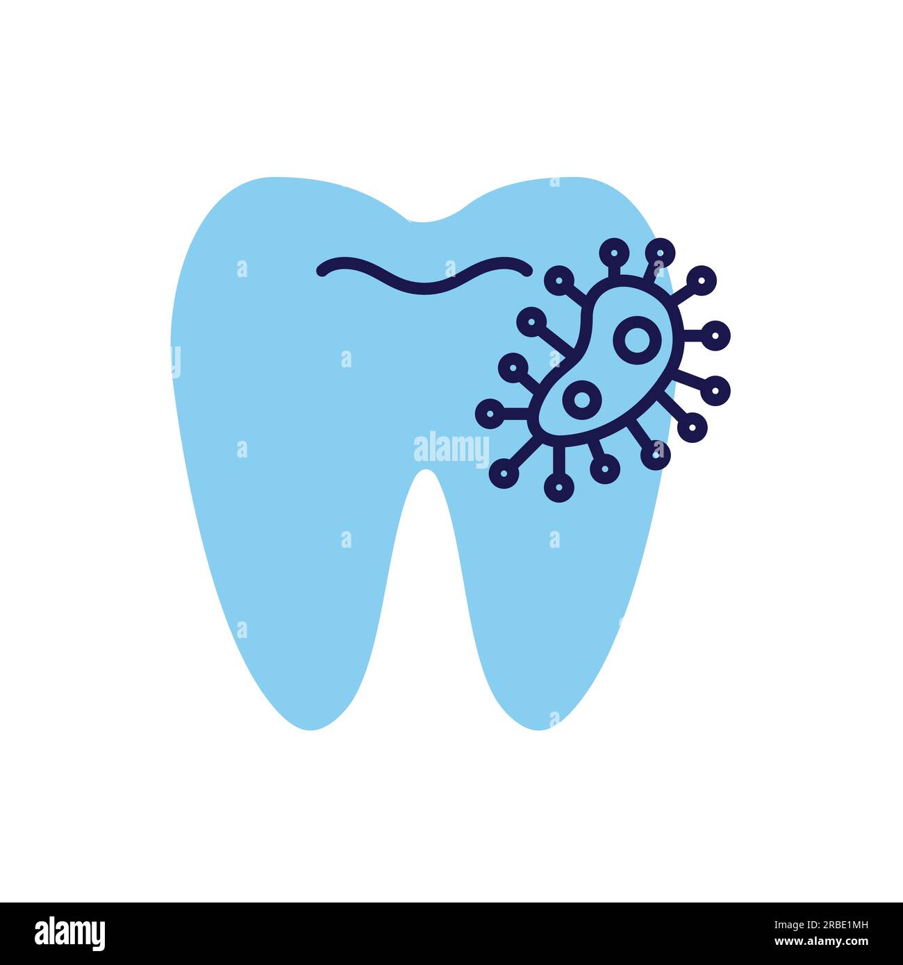 Dental Bacteria Related Vector Icon. Dental Bacteria Sign. Isolated on ...