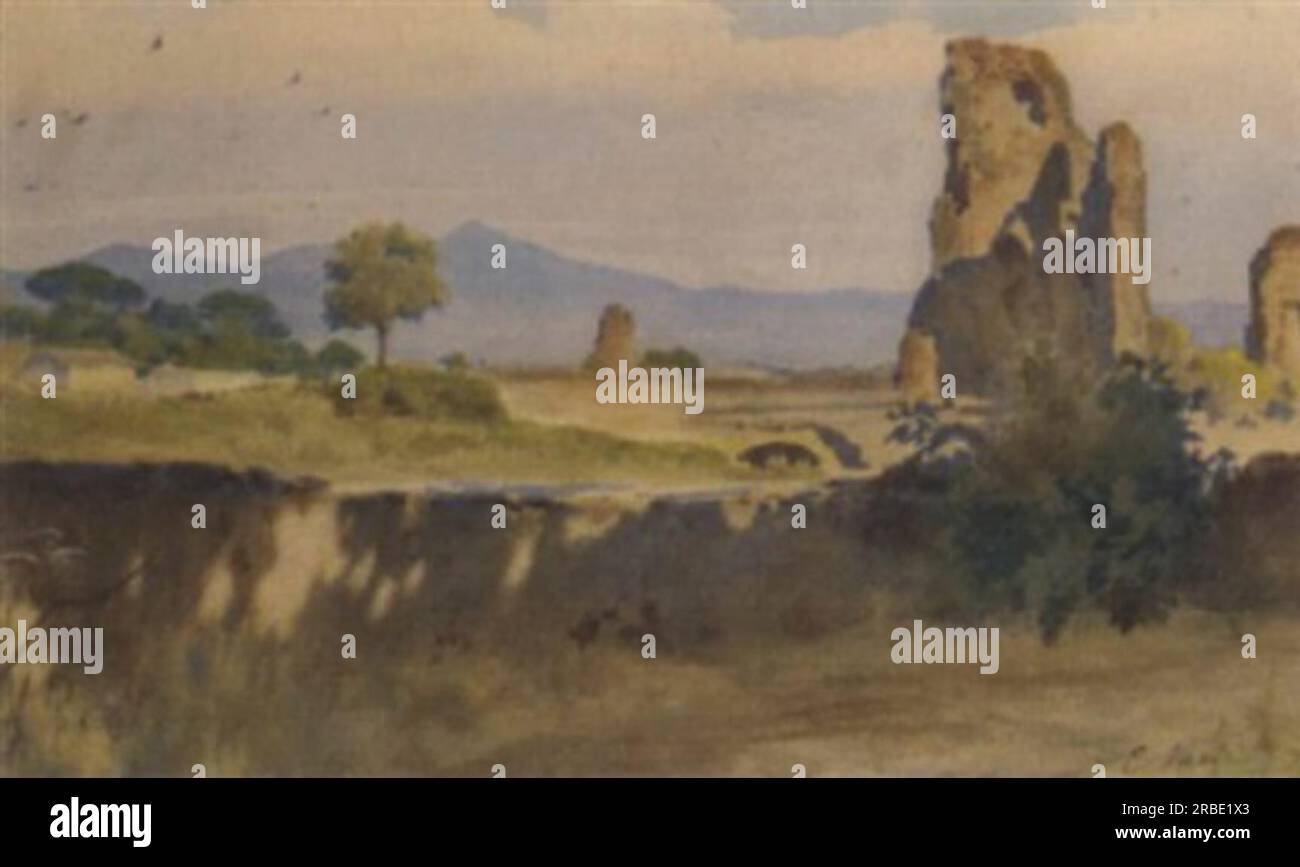 Landscape in the roman campagna hi-res stock photography and images - Alamy