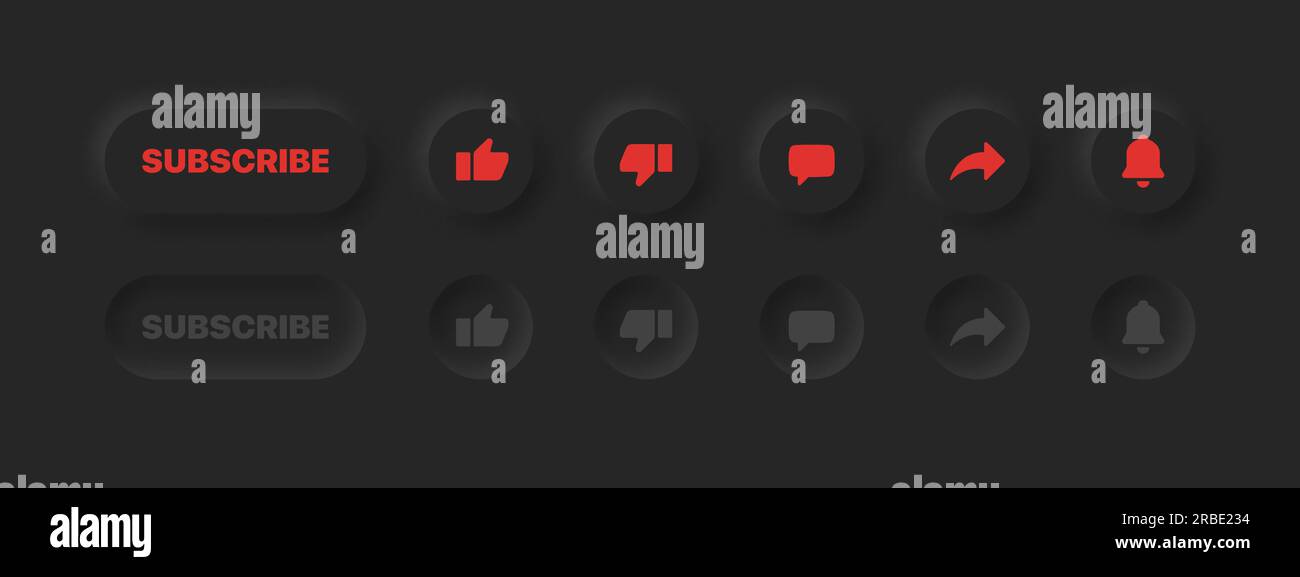 Youtube notification Stock Vector Images - Alamy