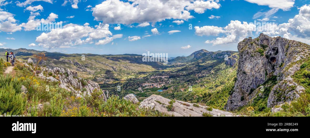 The Gallinera valley is a beautiful valley between mountains known ...
