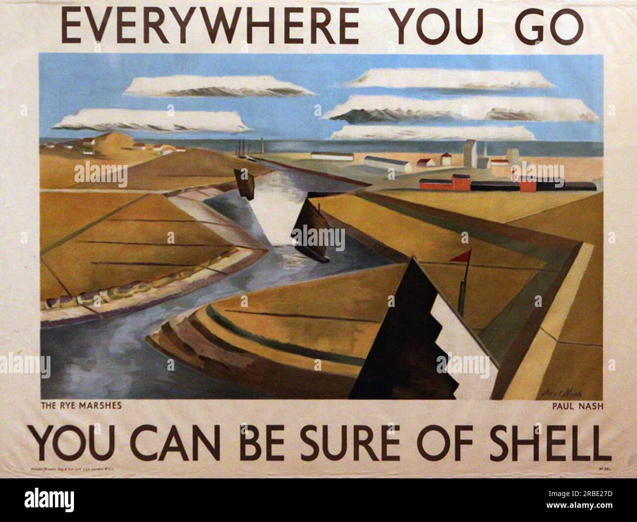 Advertising Poster for Shell 1932 by Paul Nash Stock Photo - Alamy