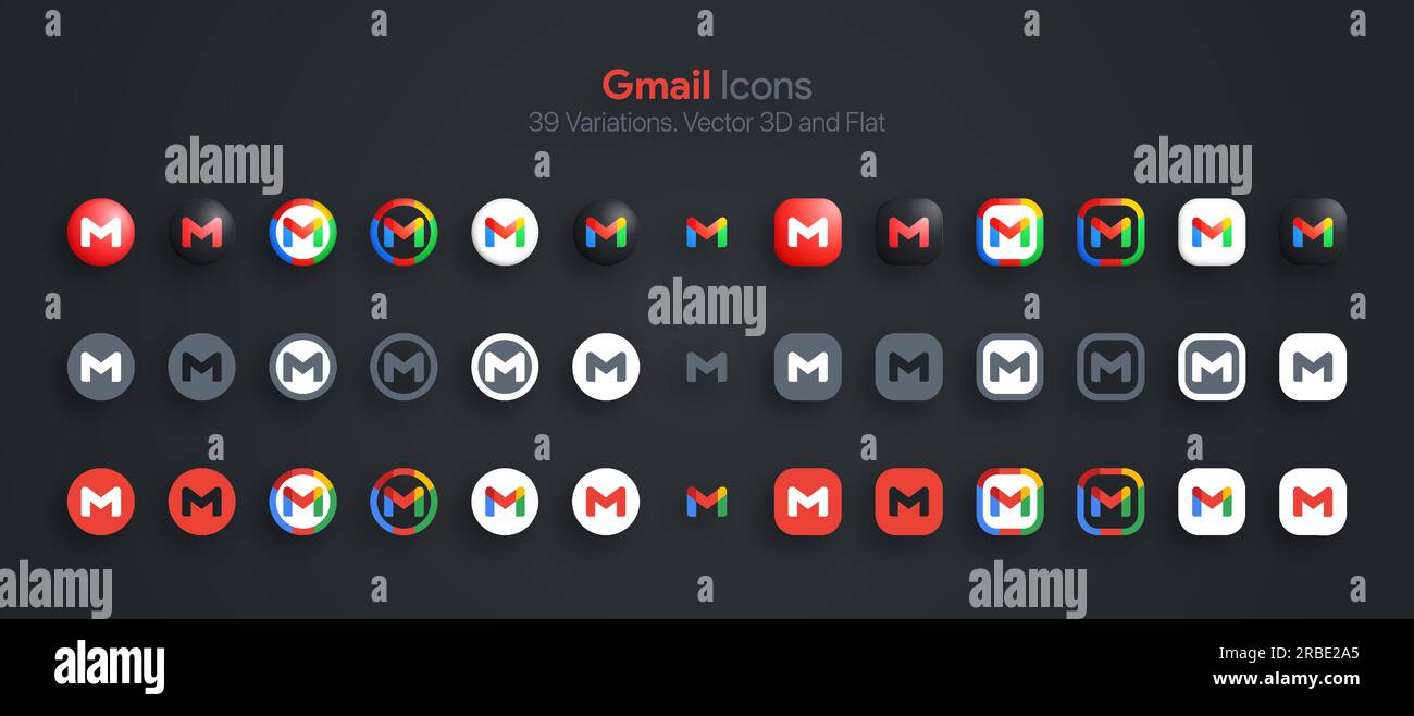Gmail vector vectors hi-res stock photography and images - Alamy