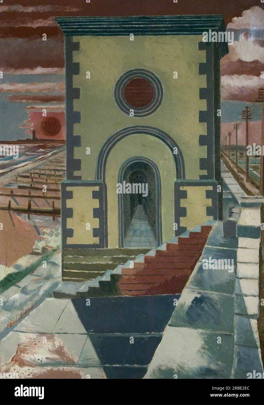 Nostalgic Landscape 1938 by Paul Nash Stock Photo - Alamy