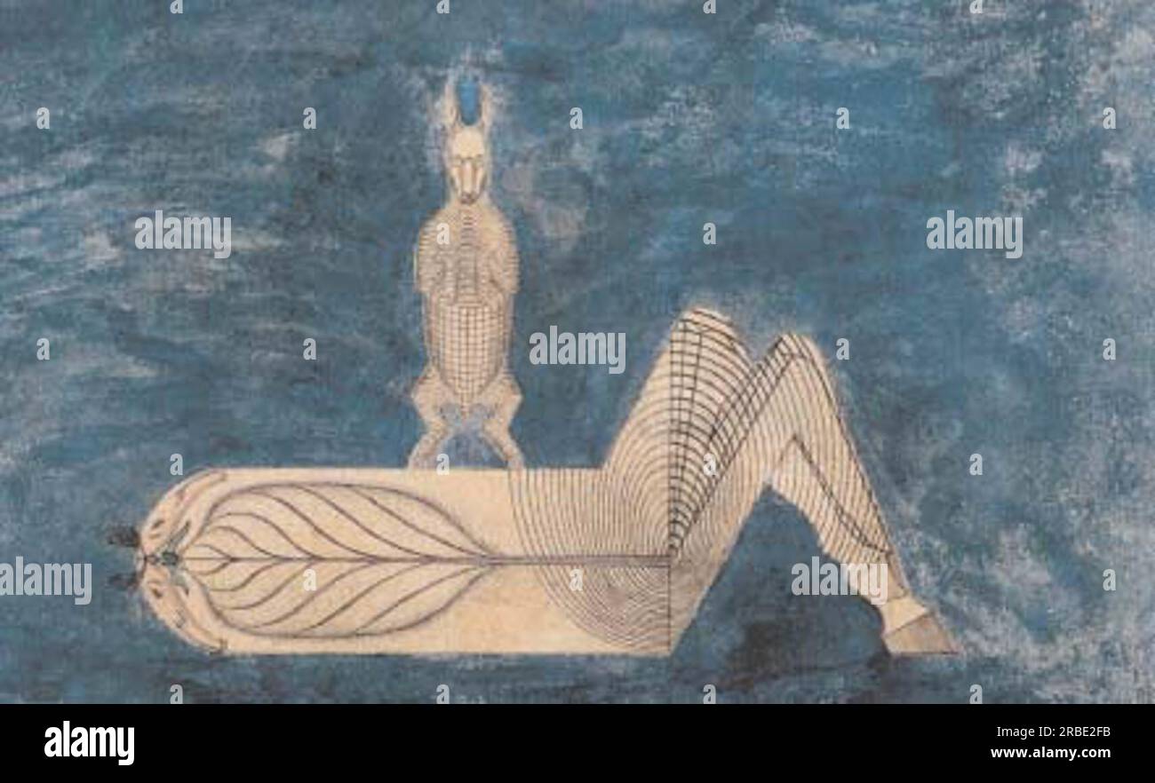 World axis with hare 1911 by August Natterer Stock Photo - Alamy