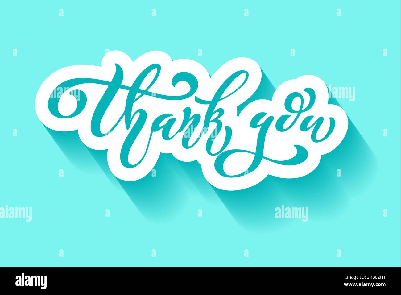 thank you. Modern brush calligraphy. Hand drawn design elements. Logos ...