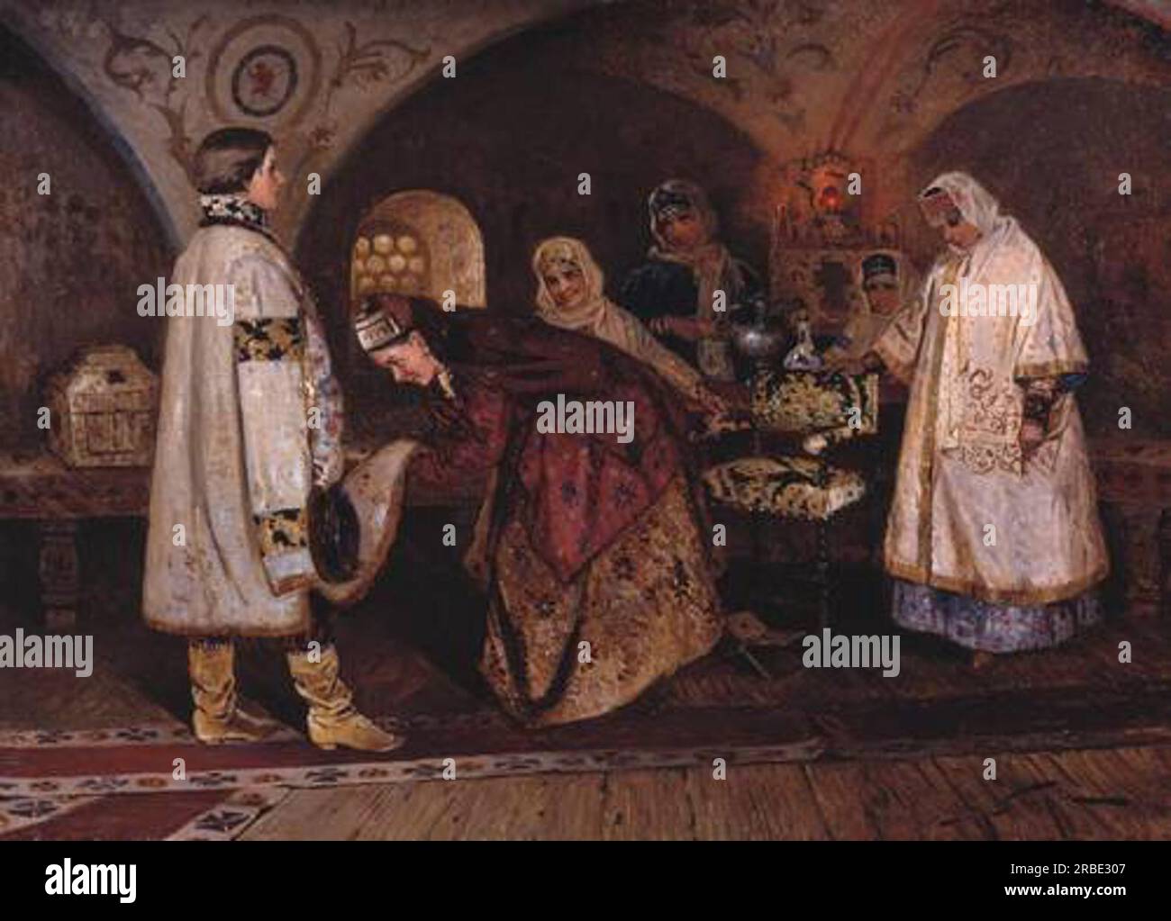 Tsar Alexei Mikhailovich 1887 by Mikhail Nesterov Stock Photo - Alamy