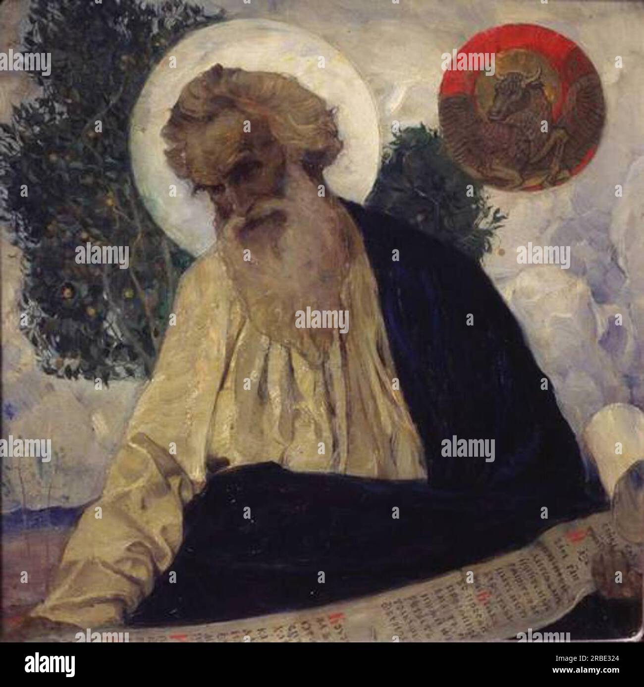 St. Luke the Apostle 1909 by Mikhail Nesterov Stock Photo - Alamy