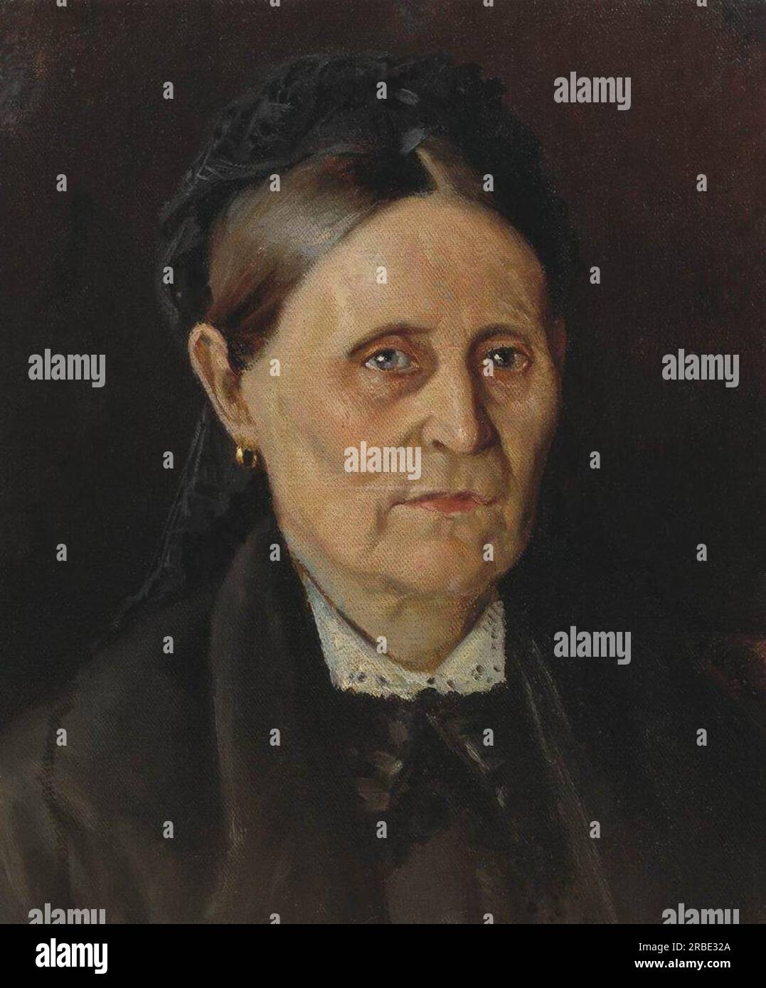 Portrait of M. M. Nesterova, the artist's mother 1875 by Mikhail ...