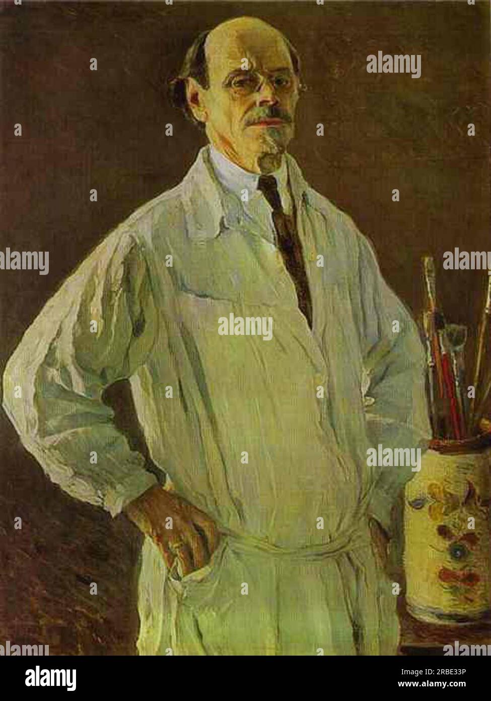 Self-Portrait 1928 by Mikhail Nesterov Stock Photo - Alamy