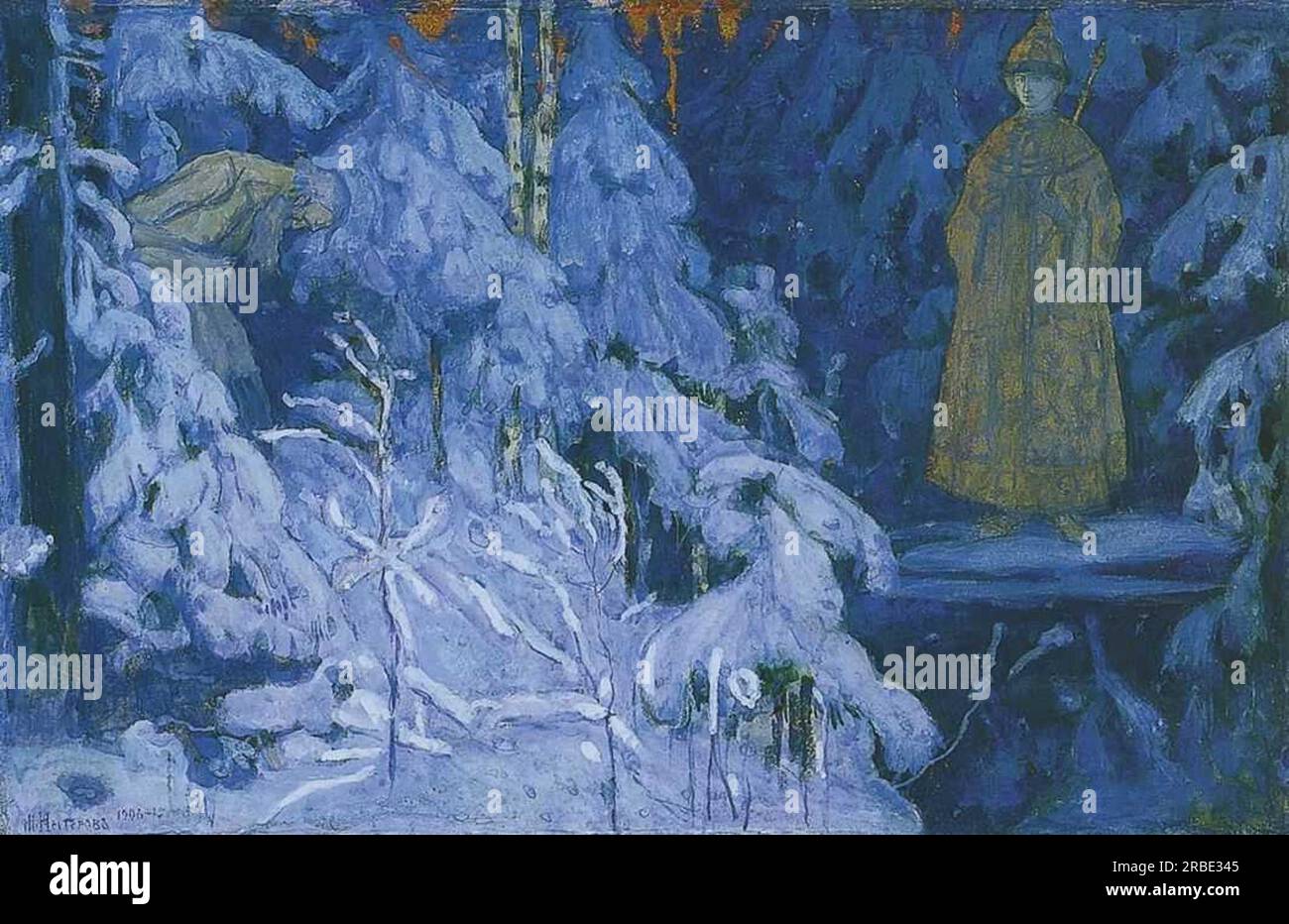 The vision to Ivan Susanin Michael's image 1906 by Mikhail Nesterov ...