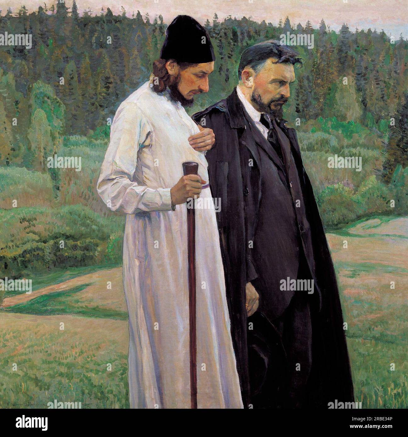 The Philosophers: Portrait of Sergei Bulgakov and Pavel Florenskiy 1917 ...